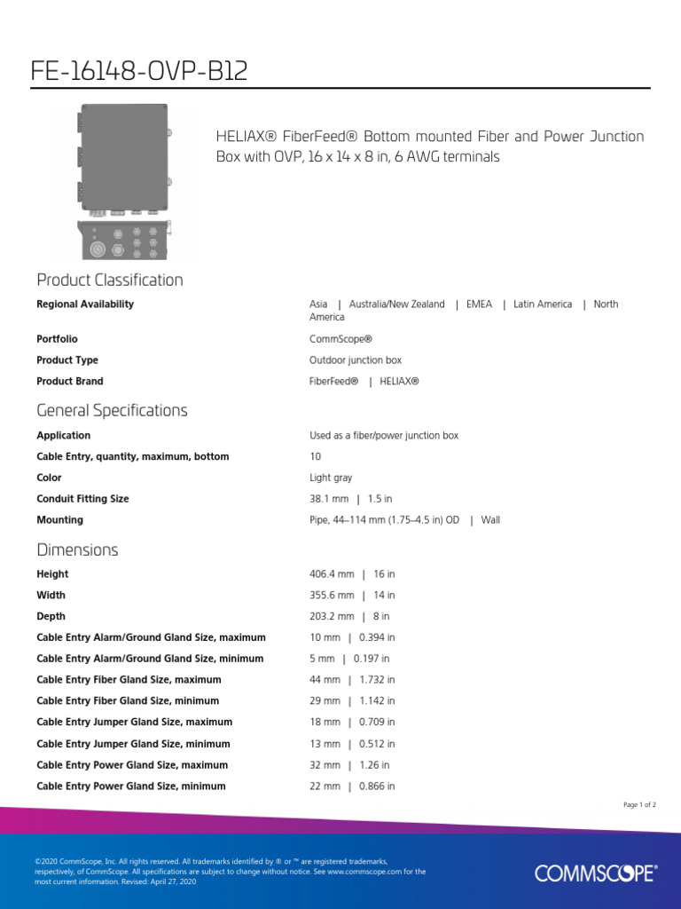 HELIAX FiberFeed OVP Junction Box | PDF