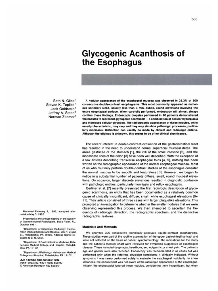 stead-et-al-2012-glycogenic-acanthosis-of-the-esophagus | PDF ...