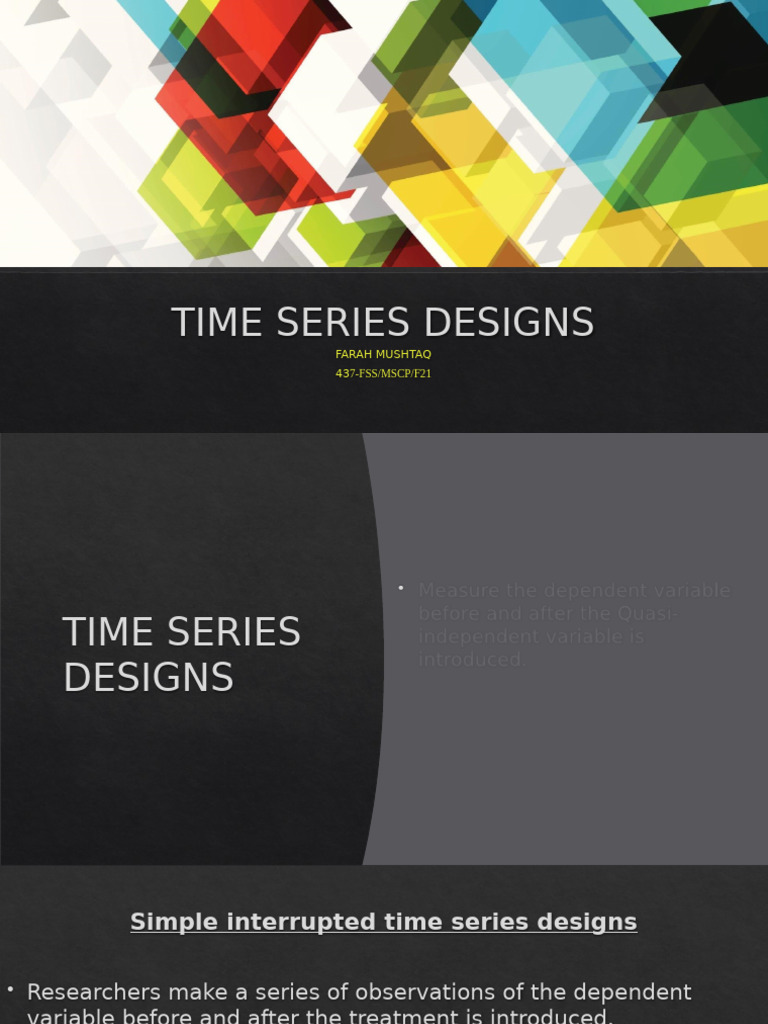 Time Series Designs | PDF