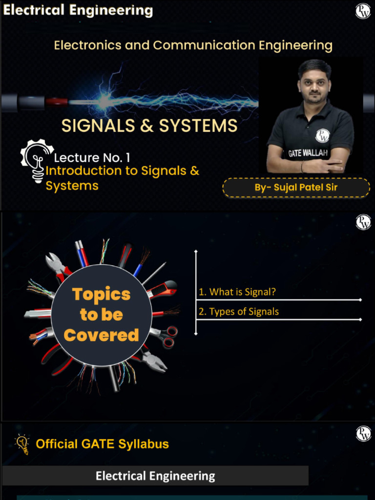 01 Introduction to Signals-Systems | PDF