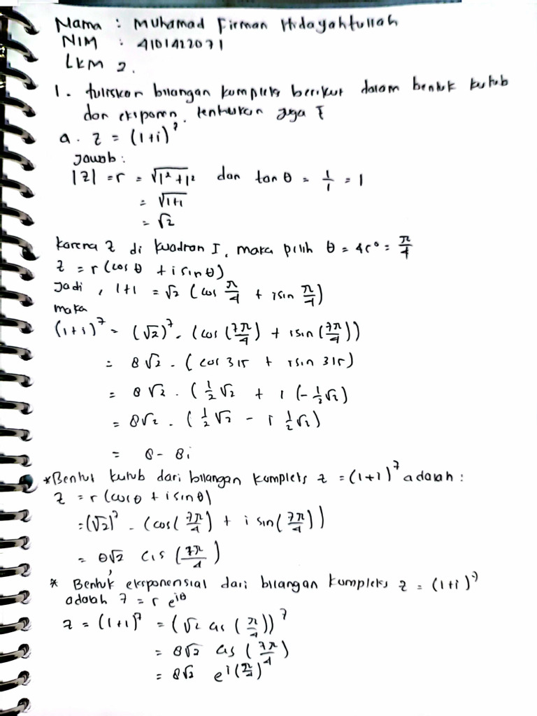 Muhamad Firman Hidayatullah 4101422071 LKM2 | PDF