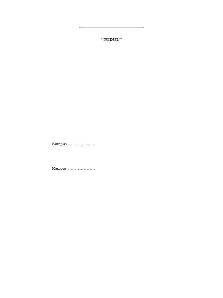 Outline Laporan Studi Tiru | PDF