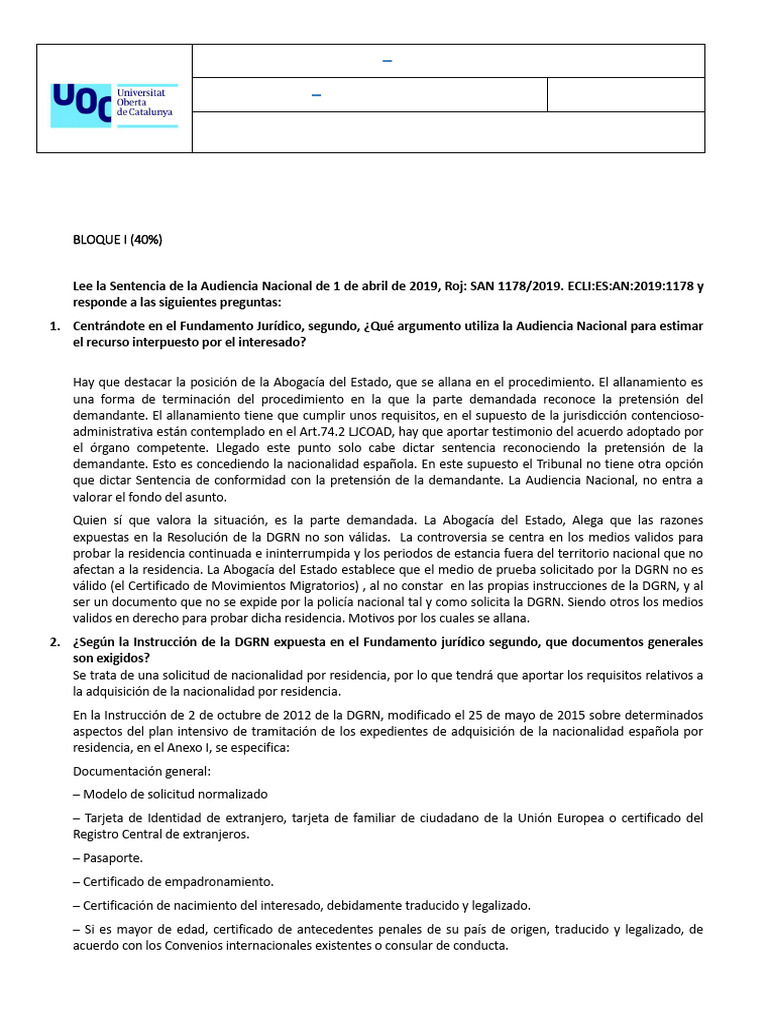 Sol. PEC1 - 22 - 23.02 | PDF | Adopción | Nacionalidad