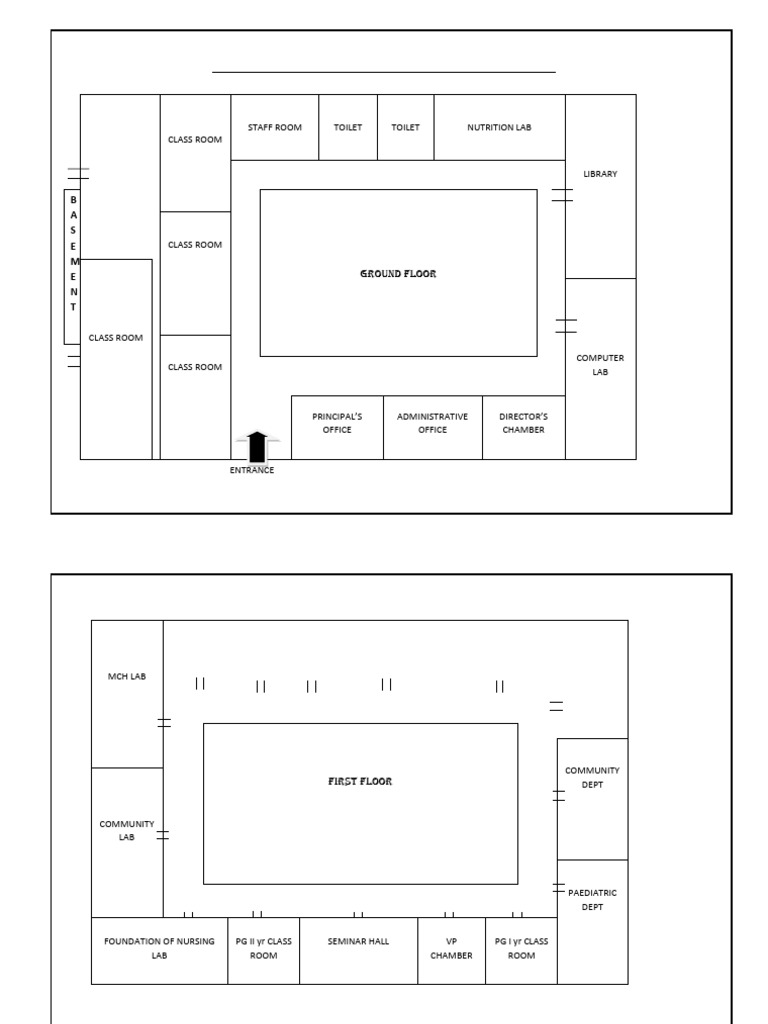 Layout Plan of Educational Institution | PDF | Health Care | Medicine