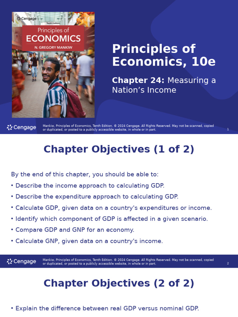 Mankiw PrinciplesOfEconomics 10e PPT CH24 | PDF | Gross Domestic ...
