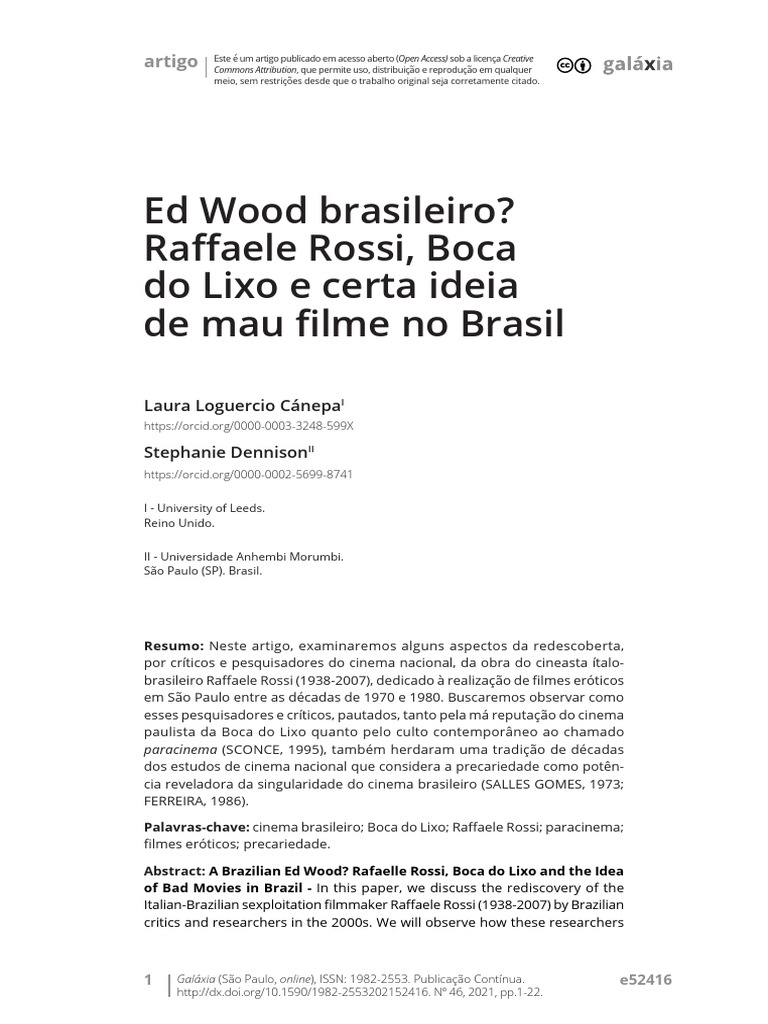 Raffaele Rossi | PDF | Brasil | Fotografia cinematográfica