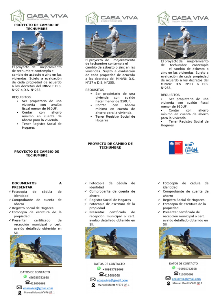 Material de Apoyo Techumbre 2022 | PDF