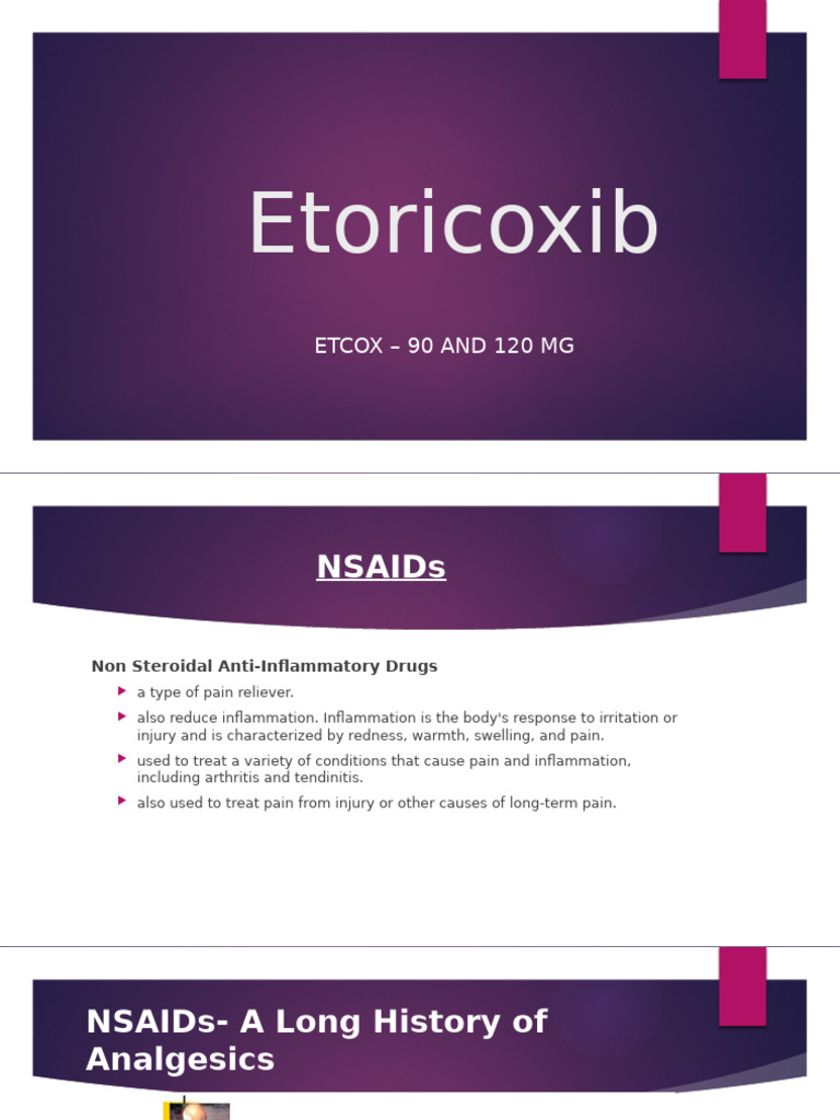 Etoricoxib - Product Training - Uganda | PDF | Nonsteroidal Anti ...