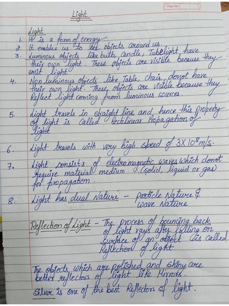 Light Notes | PDF