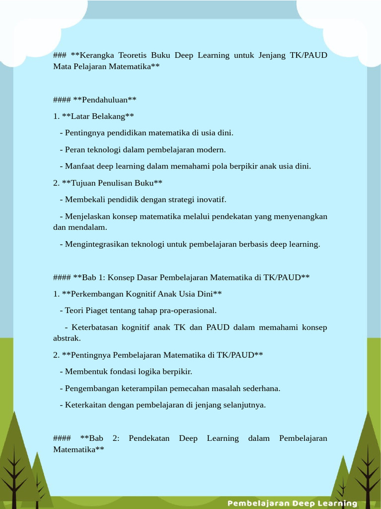 Deep Learning TK Paud | PDF