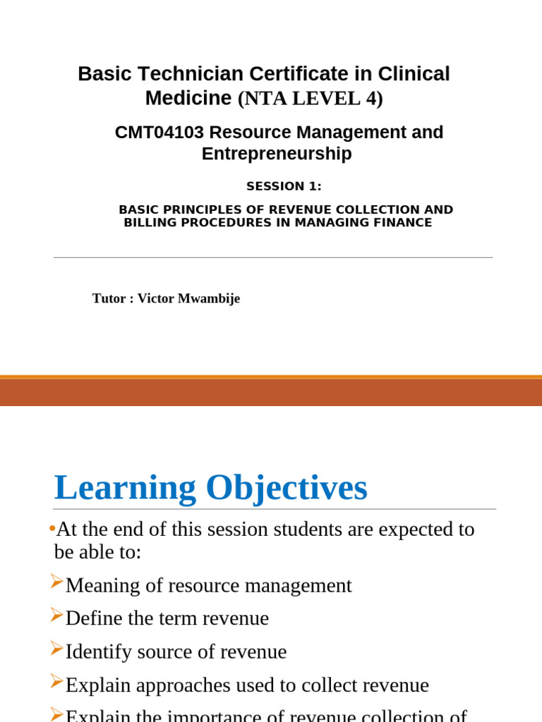 Session 1 - Basic Principles of Revenue Collection | PDF | Human ...