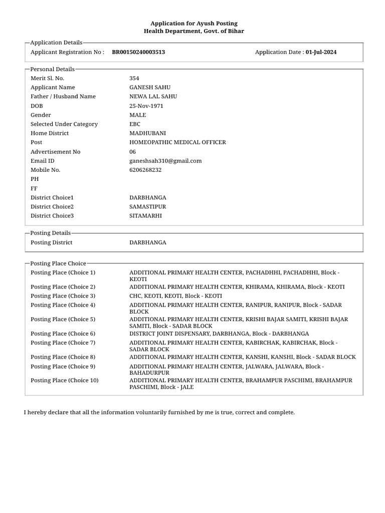 DR Ganesh Sahu Choice | PDF