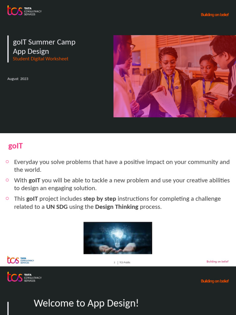 goIT Summer Camp - Student Digital Workbook | PDF | Design Thinking