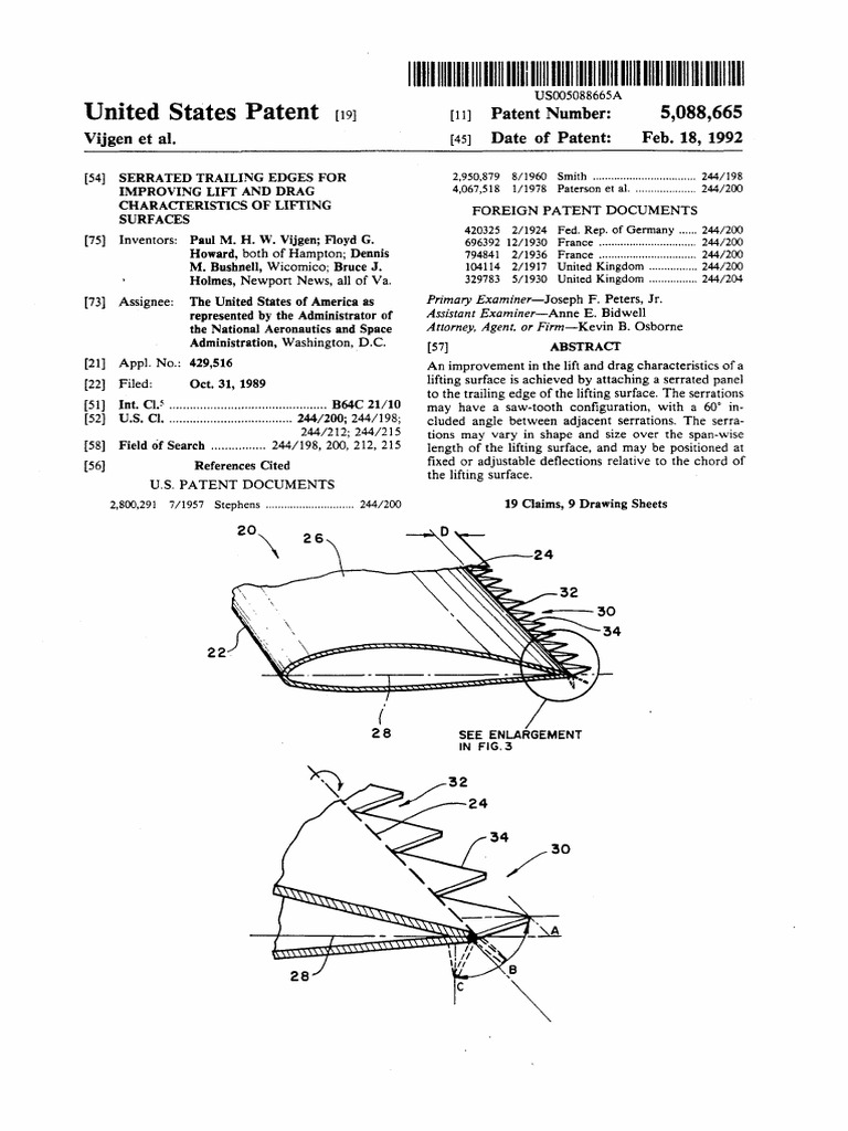 NASA Patentli Gurney Flap Drag Çözüm Önerisi | PDF | Lift (Force ...