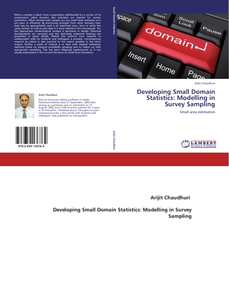 Developing Small Domain Statistics - Arijit Choudhury | PDF | Estimator ...