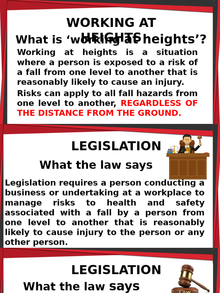 HSEQ MF 111 Work at Height Training Presentation | PDF | Occupational ...