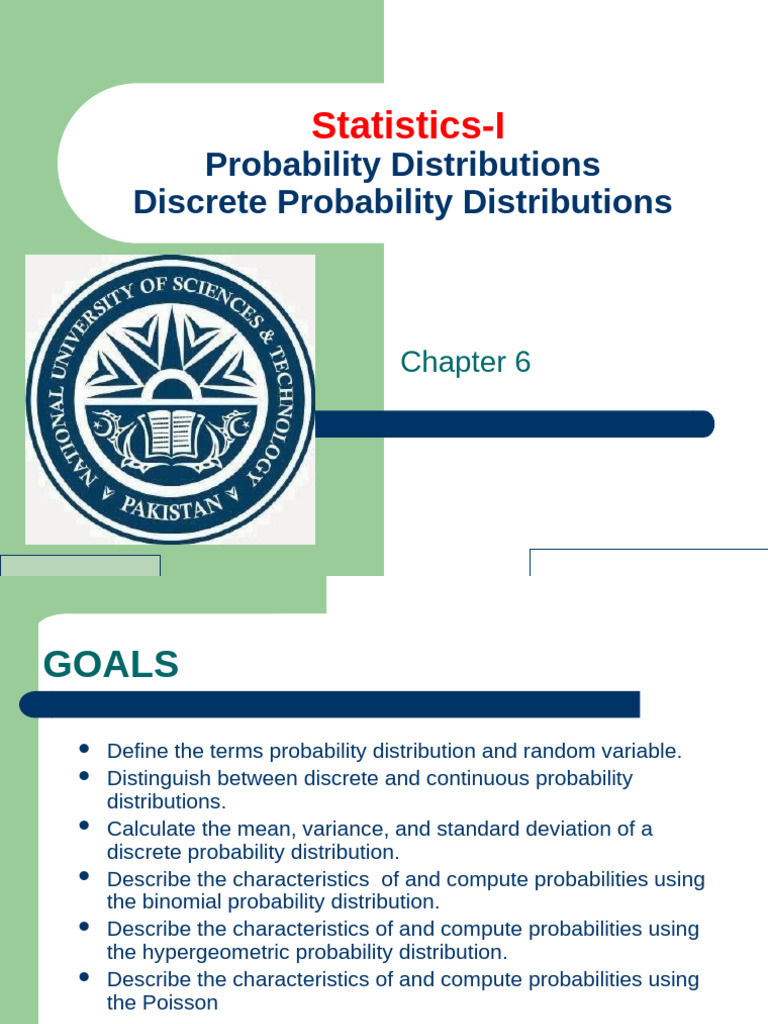 Chapter 06 Discrete Probability Distributions BBA | PDF | Probability Distribution | Probability ...