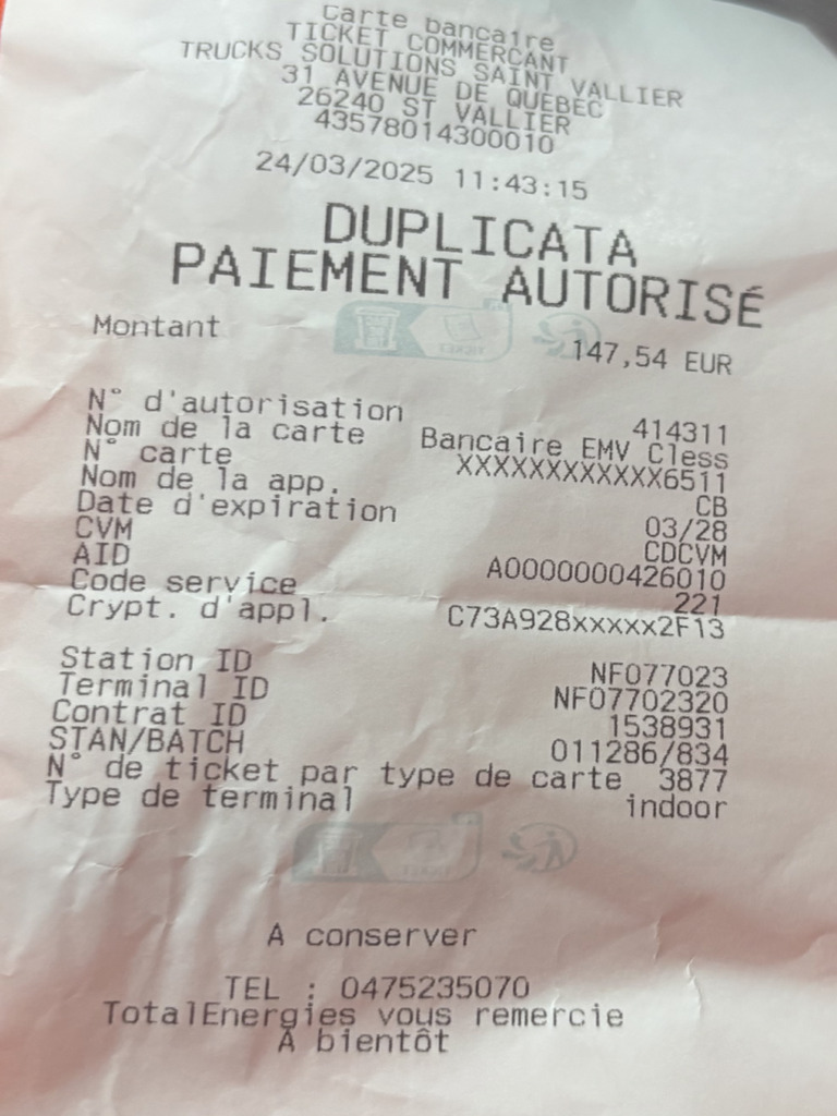 Ticket Carburant | PDF