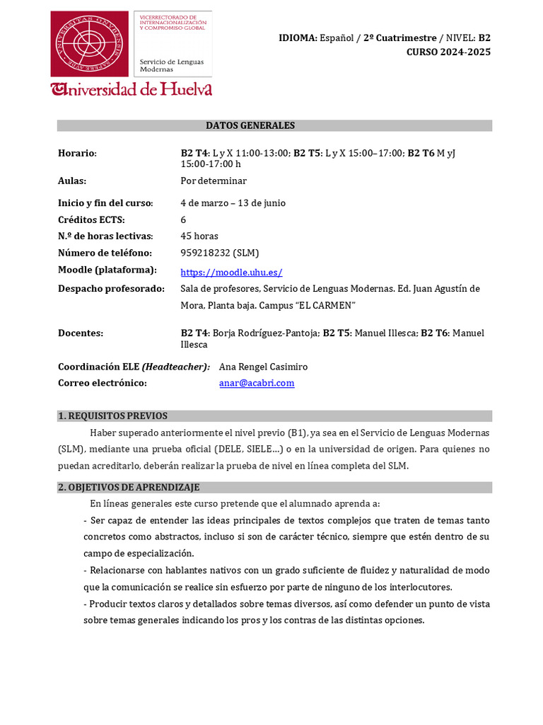 GUIA_B2_24-25_2C | PDF | Comprensión lectora | Aprendizaje