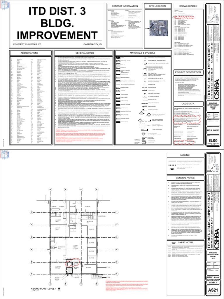 D3 Building Improvement Plan Set - Permit Approved | PDF ...