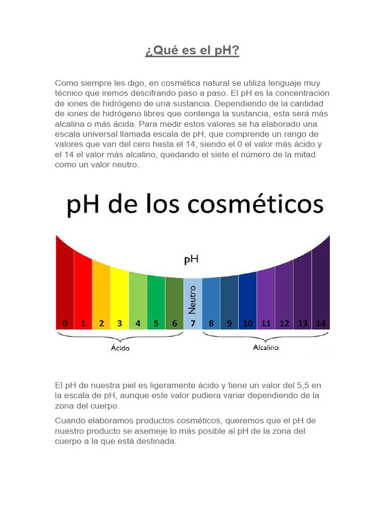Que Es El PH | PDF | Ph | Química