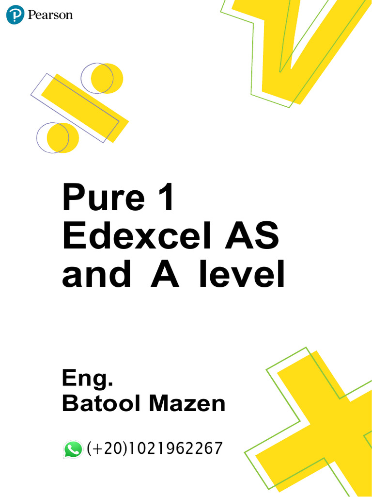 Edexcel Pure Maths 1 Past Papers | PDF | Elementary Mathematics ...