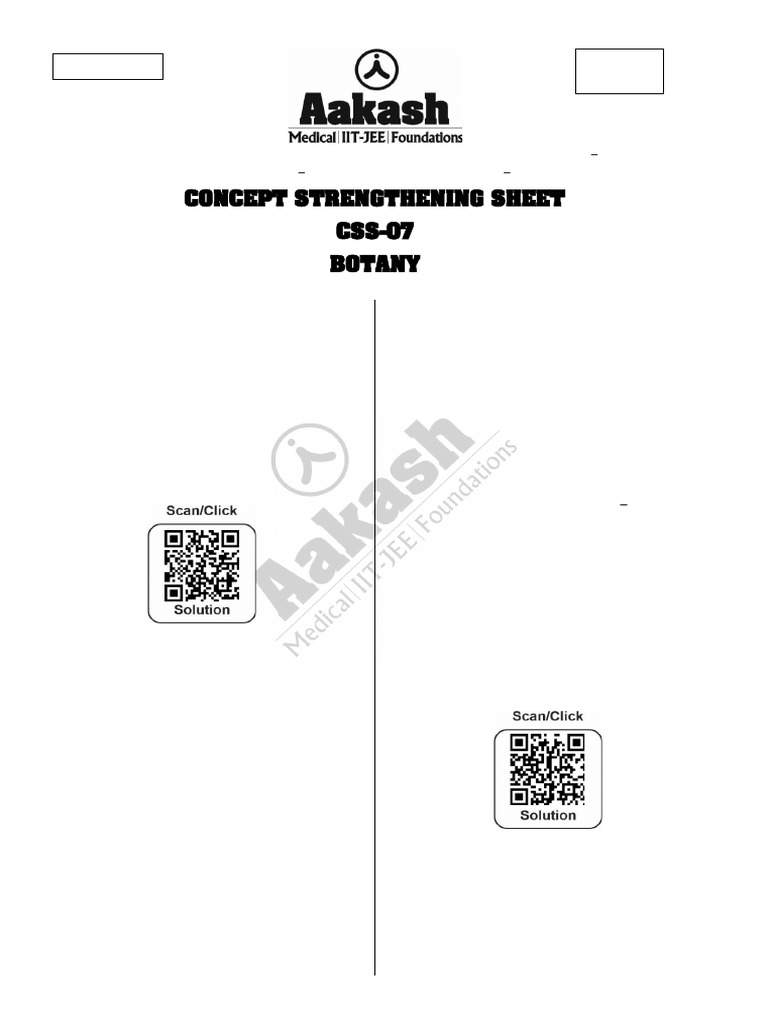 Concept Strengthening Sheet (CSS-07) Based On AIATS-07 (CF+OYM ...