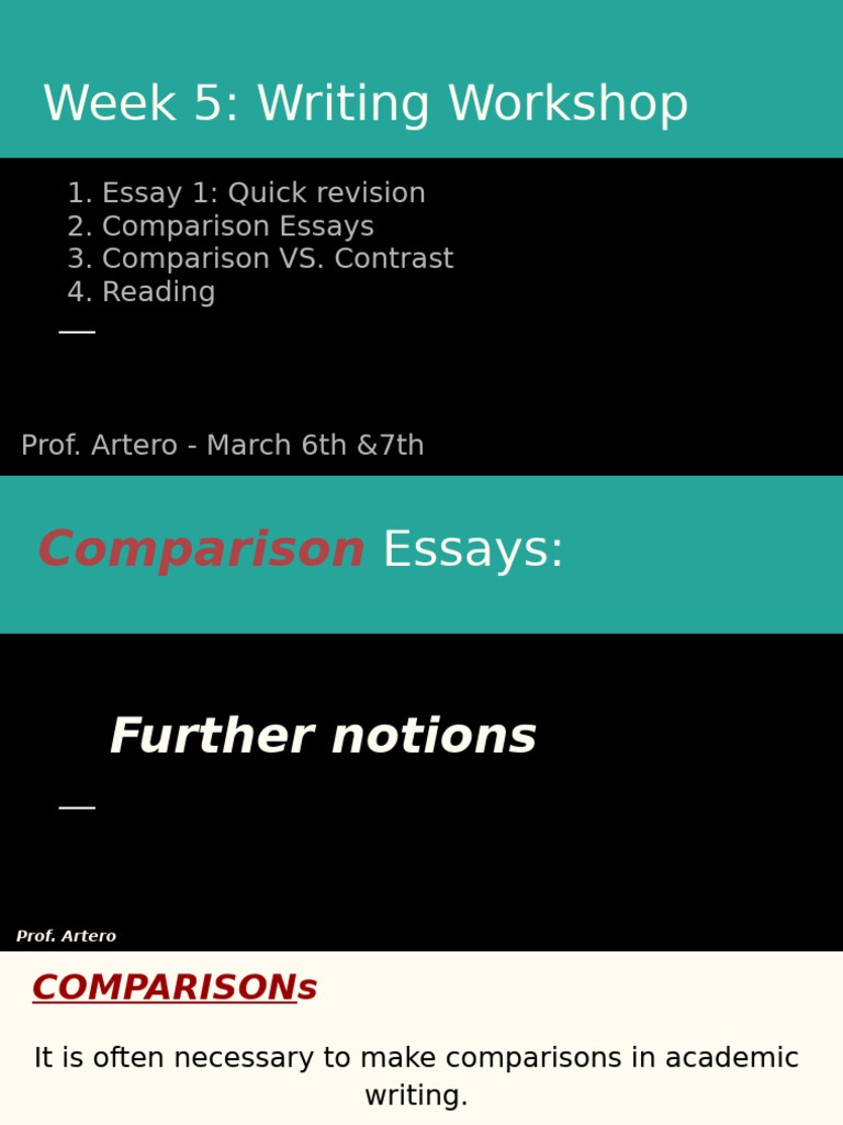 Comparing Contrasting | PDF | Concept | Cognition