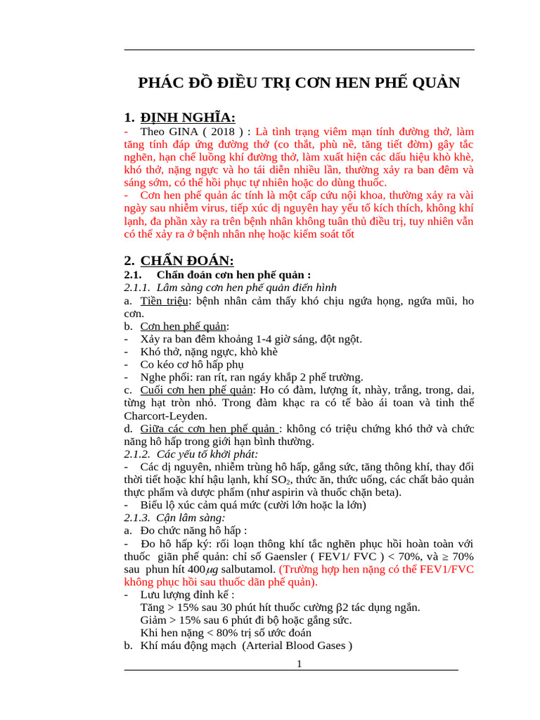 4 dieu tri hen phế quản | PDF