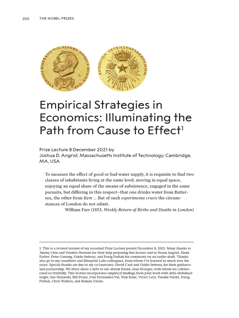 Angrist's Empirical Strategies in Economics | PDF | Randomized ...