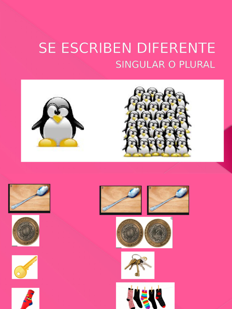 Singular y Plural en Sustantivos | PDF