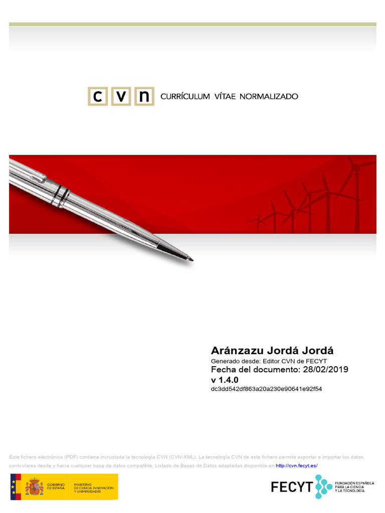 cvn_20190228102249945_1551345772441 | PDF | Titulo academico | Sicología