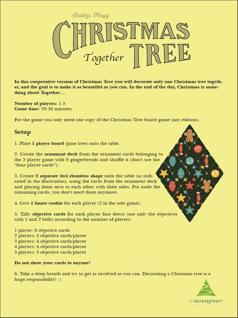 Cooperative Christmas Tree Game Guide | PDF