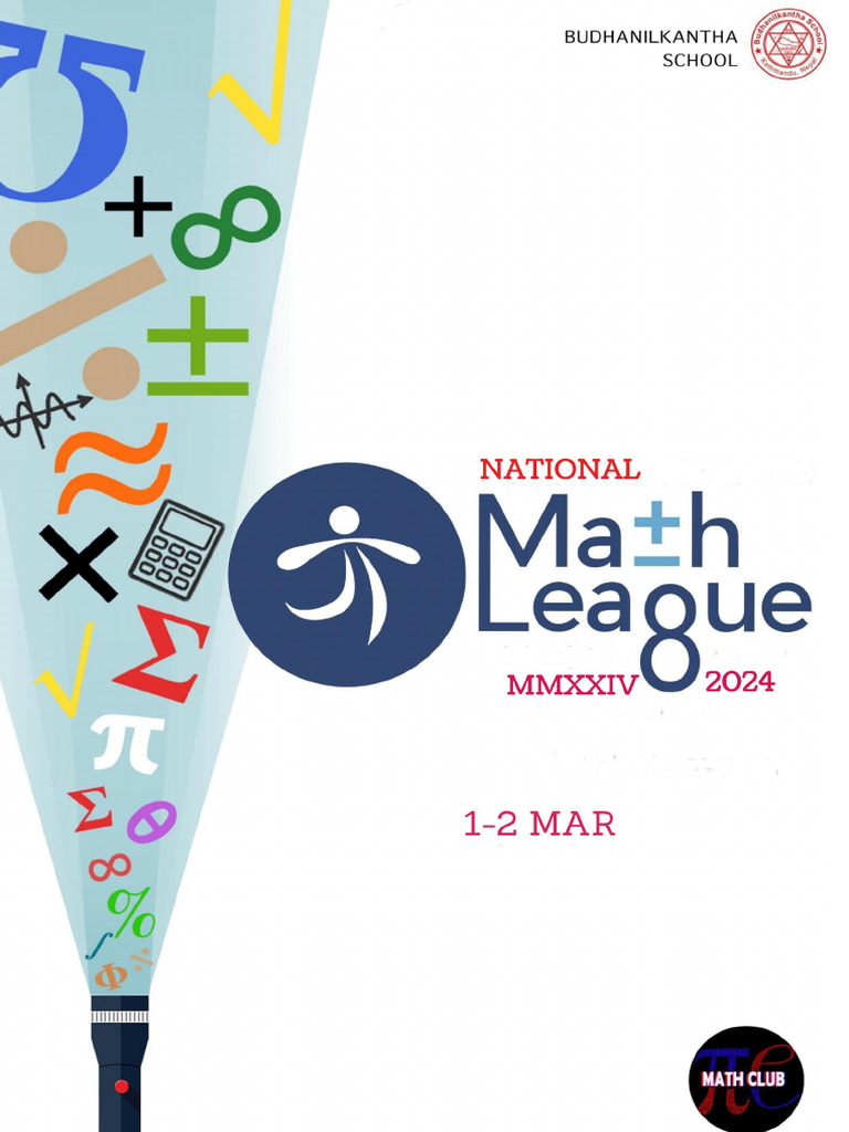 Invitation For National Math League 2024 | PDF | Mathematics