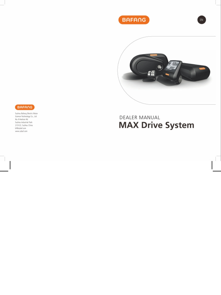 Max Drive System Dealer Manual 2 3 | PDF | Sensor | Manufactured Goods