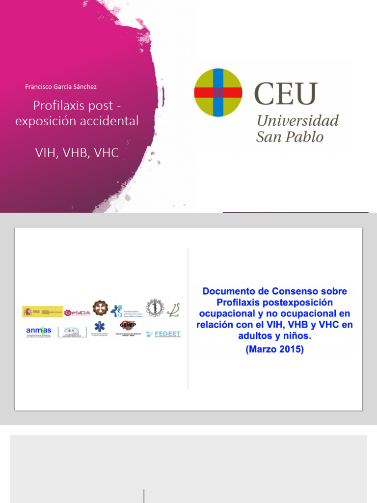 Profilaxis Post-Exposición Accidental | PDF | VIH | Infección