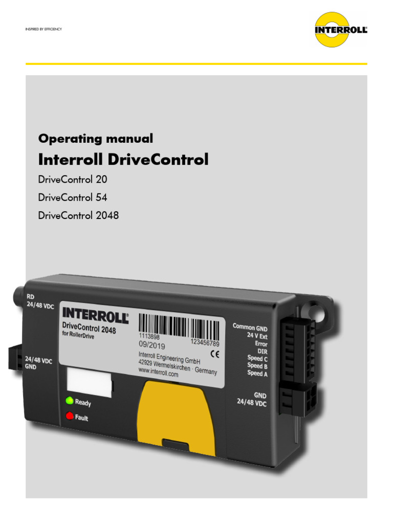 User Manual DriveControl EN | PDF | Power Supply | Electrical Wiring