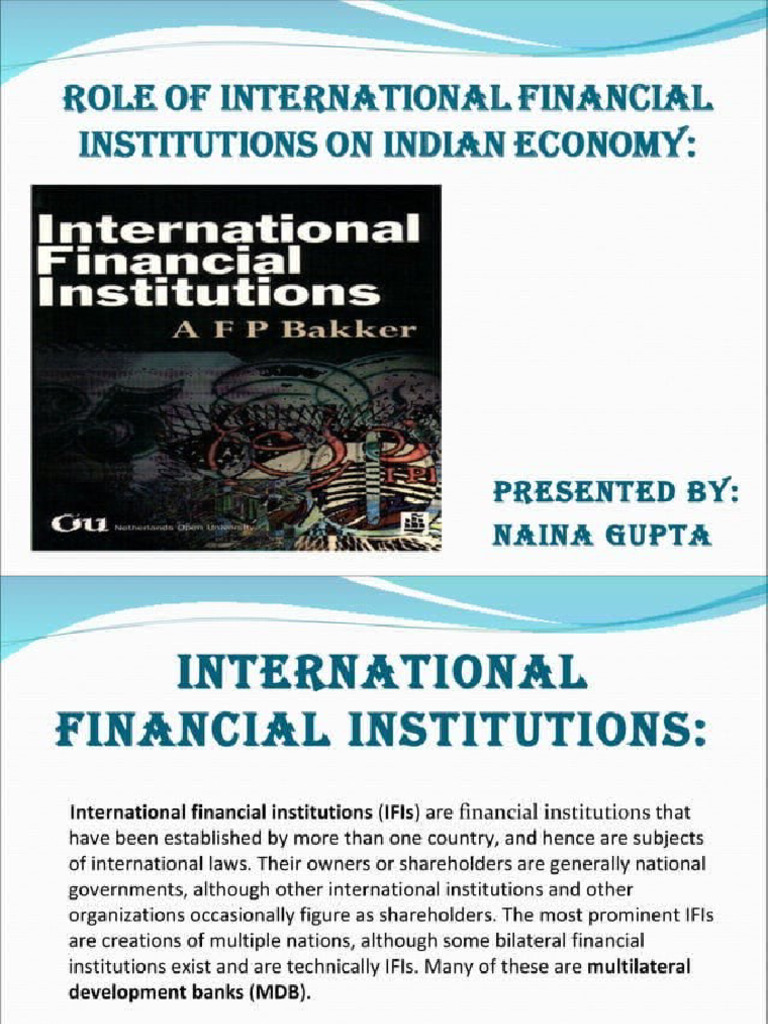 International Financial Institutions IB A | PDF