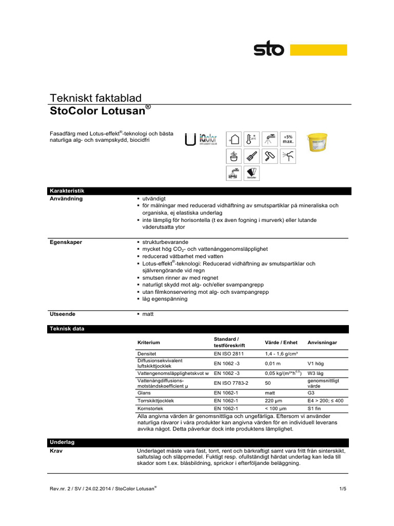 TDS Lotusan Color | PDF
