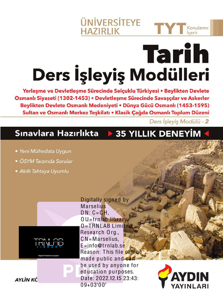 Aydın TYT Tarih | PDF