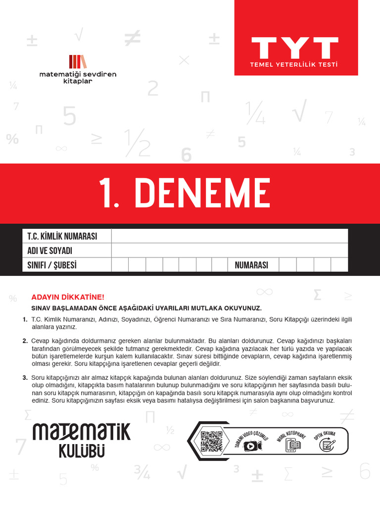 Tyt Deneme | PDF