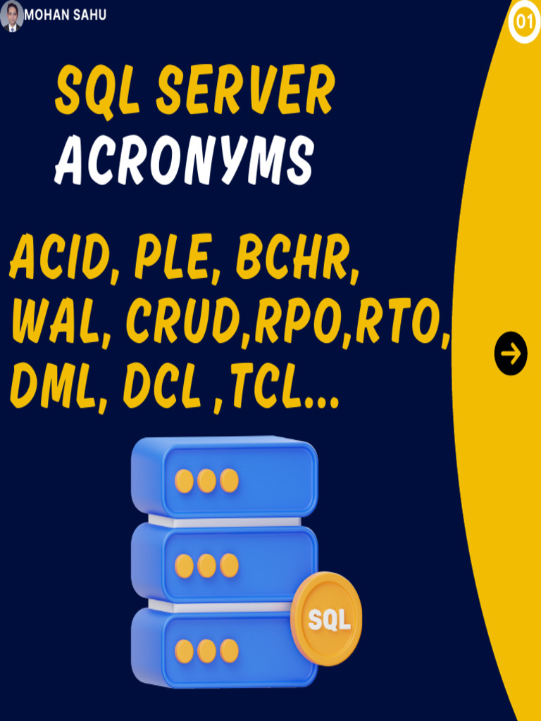 SQL Server Acronyms 1742654084 | PDF | Acid | Database Transaction