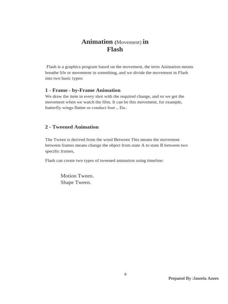 Chapter 2 Frame by Frame | PDF | Animation | Adobe Flash