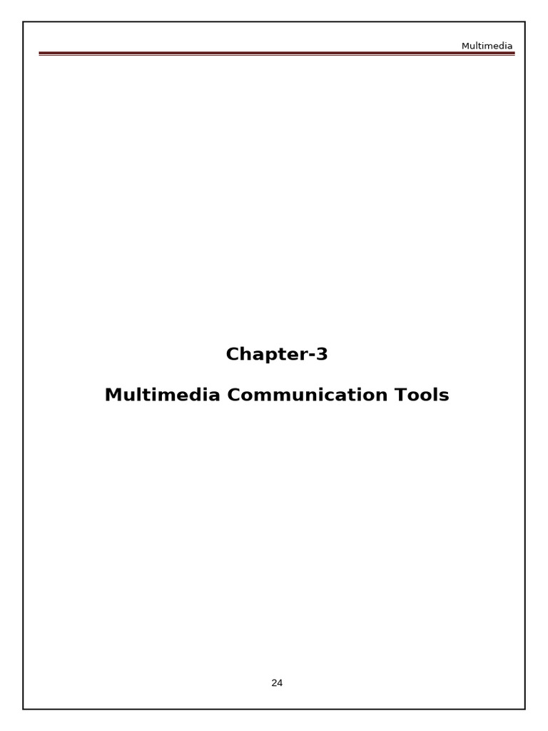 Multimedia Communication Tools Overview | PDF | Multimedia | Computer ...