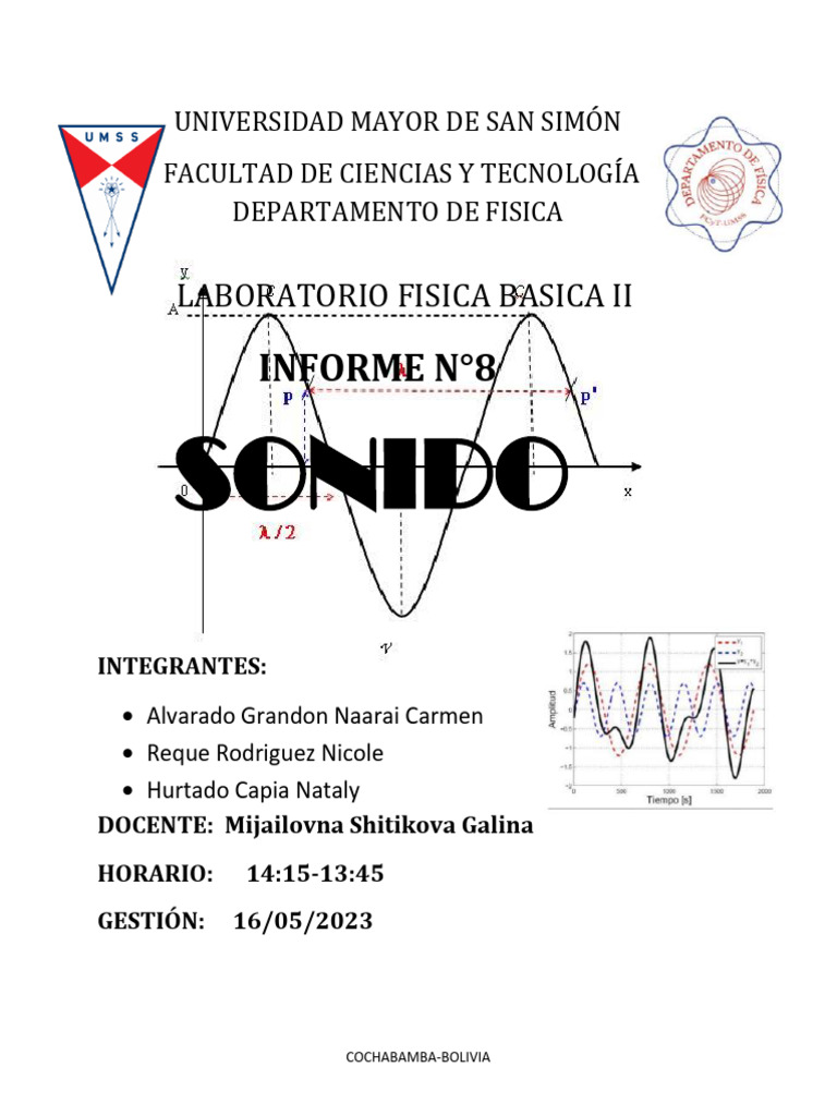 Informe 8 Sonido Lab - Fis 2 | PDF | Olas | Sonido