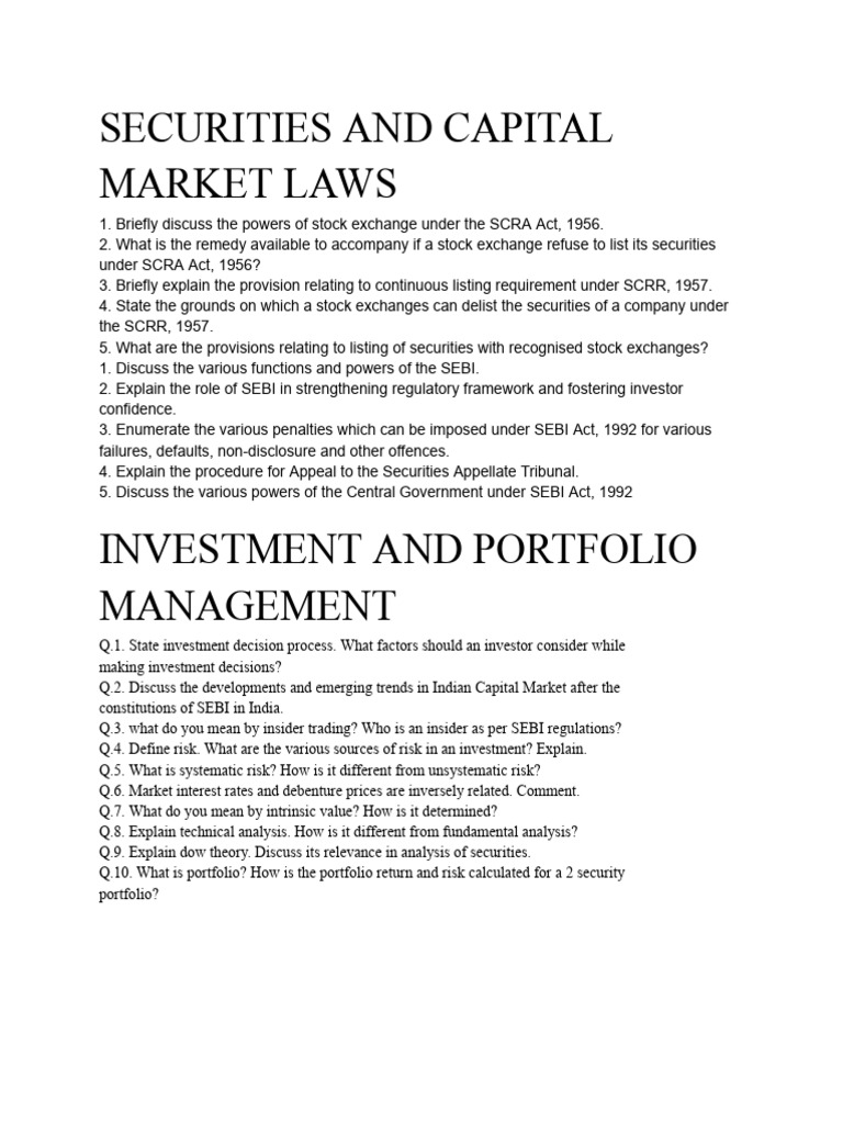 Daily Home Assignment Questions | PDF | Risk | Securities (Finance)