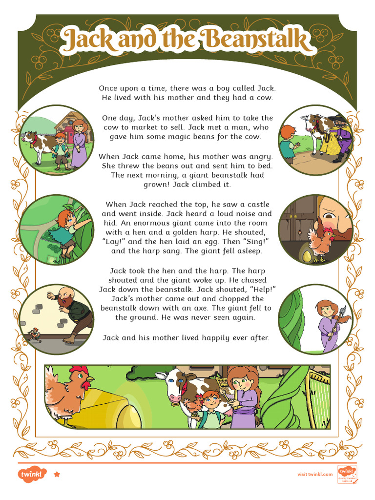 Jack and the Beanstalk Story Telling | PDF