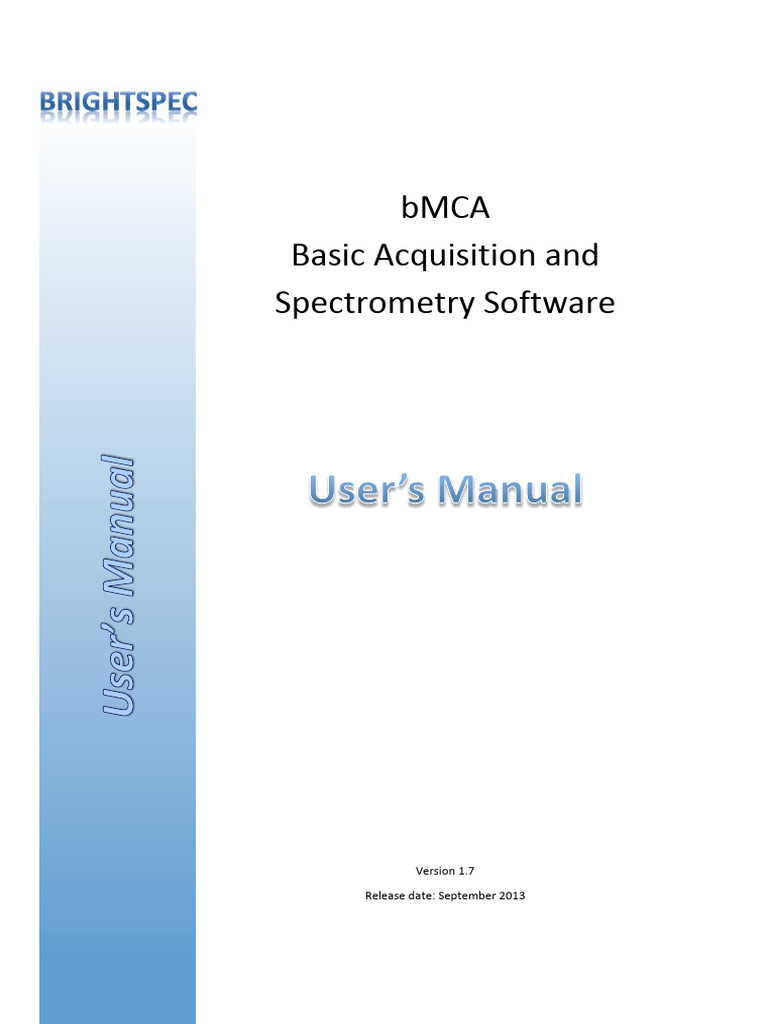 bMCA Software Installation Guide | PDF | Radioactive Decay | Isotope