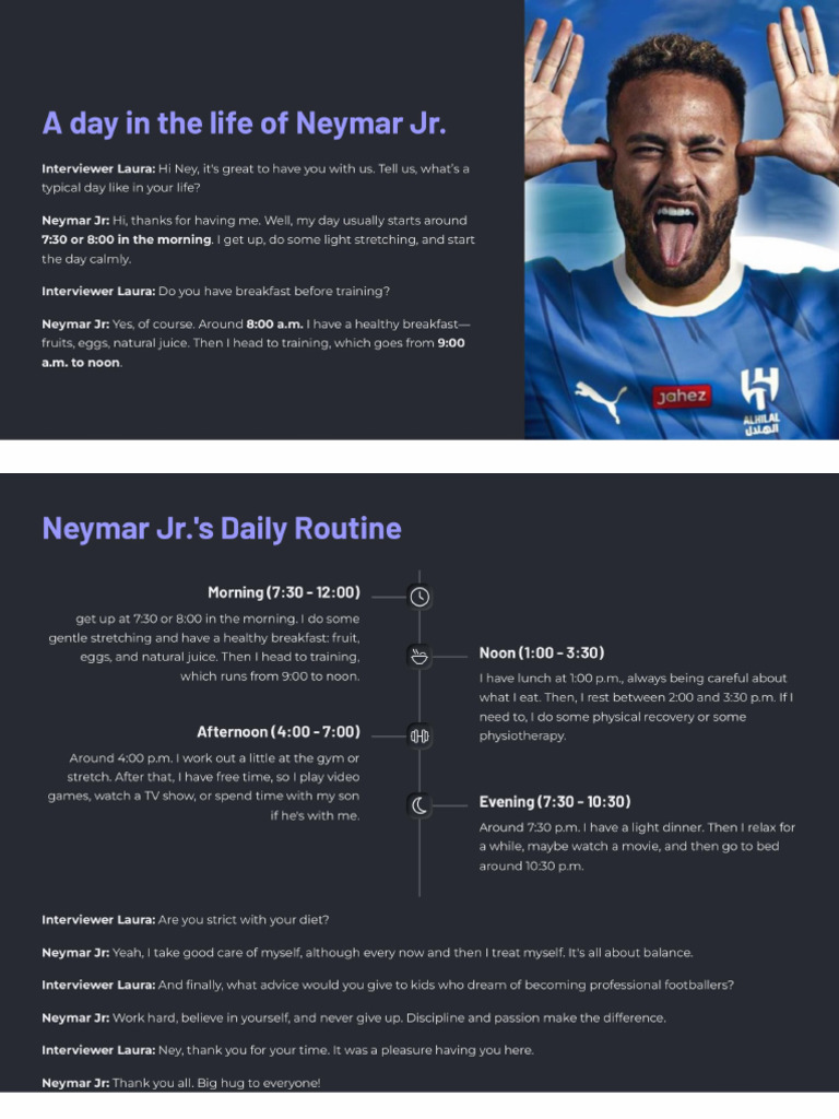 A Day in The Life of Neymar JR Clean | PDF