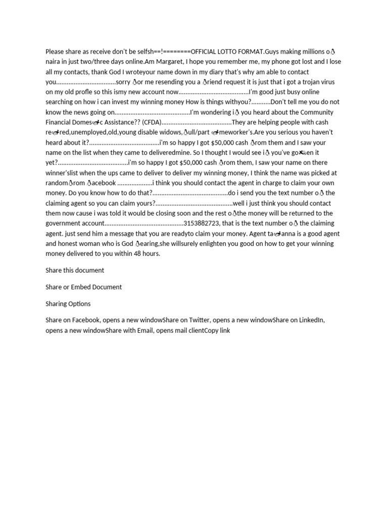 Lotto Format Hjaiwowowuggwhwhhaiis | PDF